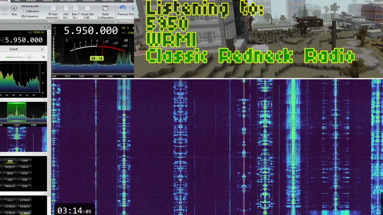 Shortwave Listening -WRMI 5950 Classic Redneck Radio 20210403 - hobune
